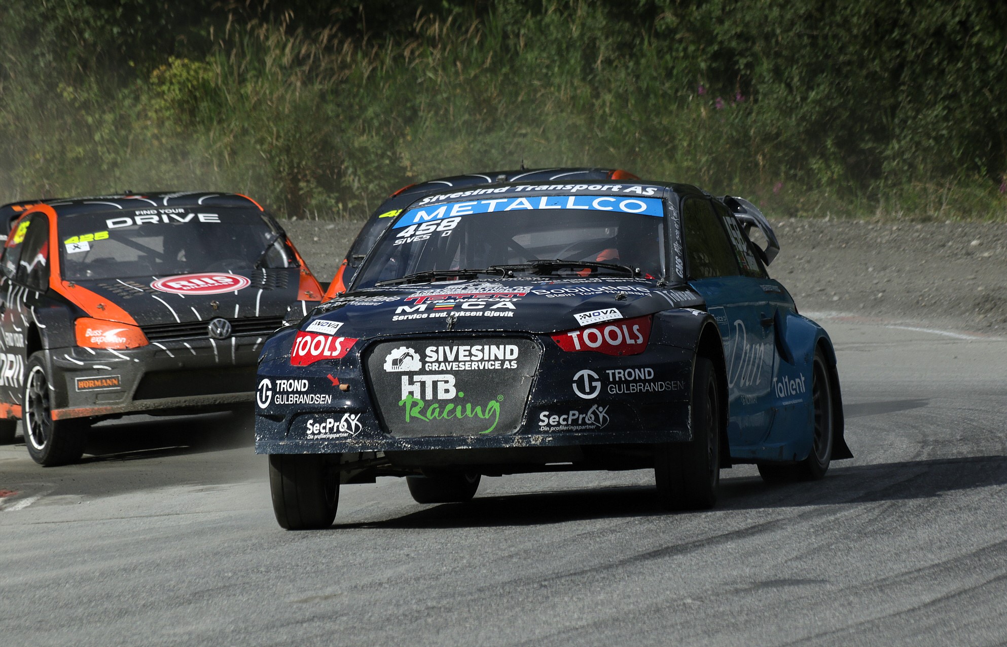 NM-finale i rallycross på Momarken - Norsk bilsport